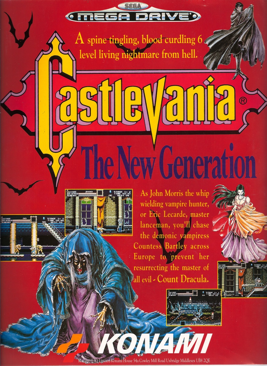 New Megadrive ad : Castlevania | Cartridge Power